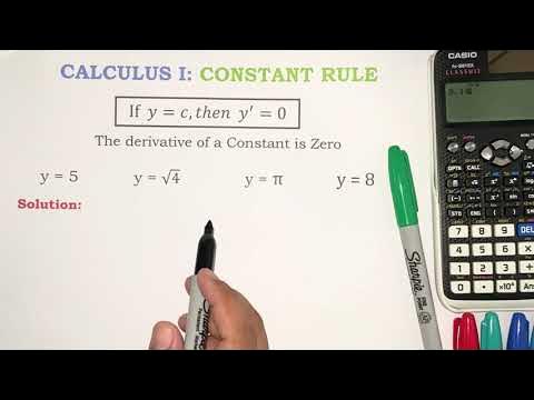 CALCULUS I: Constant Rule | Derivatives Part 1 - YouTube