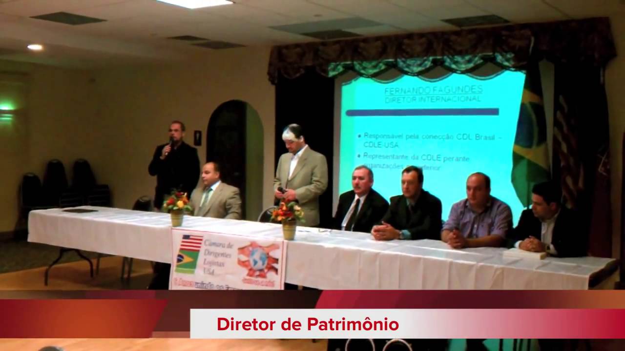 CDLE USA Brasil (Cerimônia de Posse da Nova Diretoria) - YouTube
