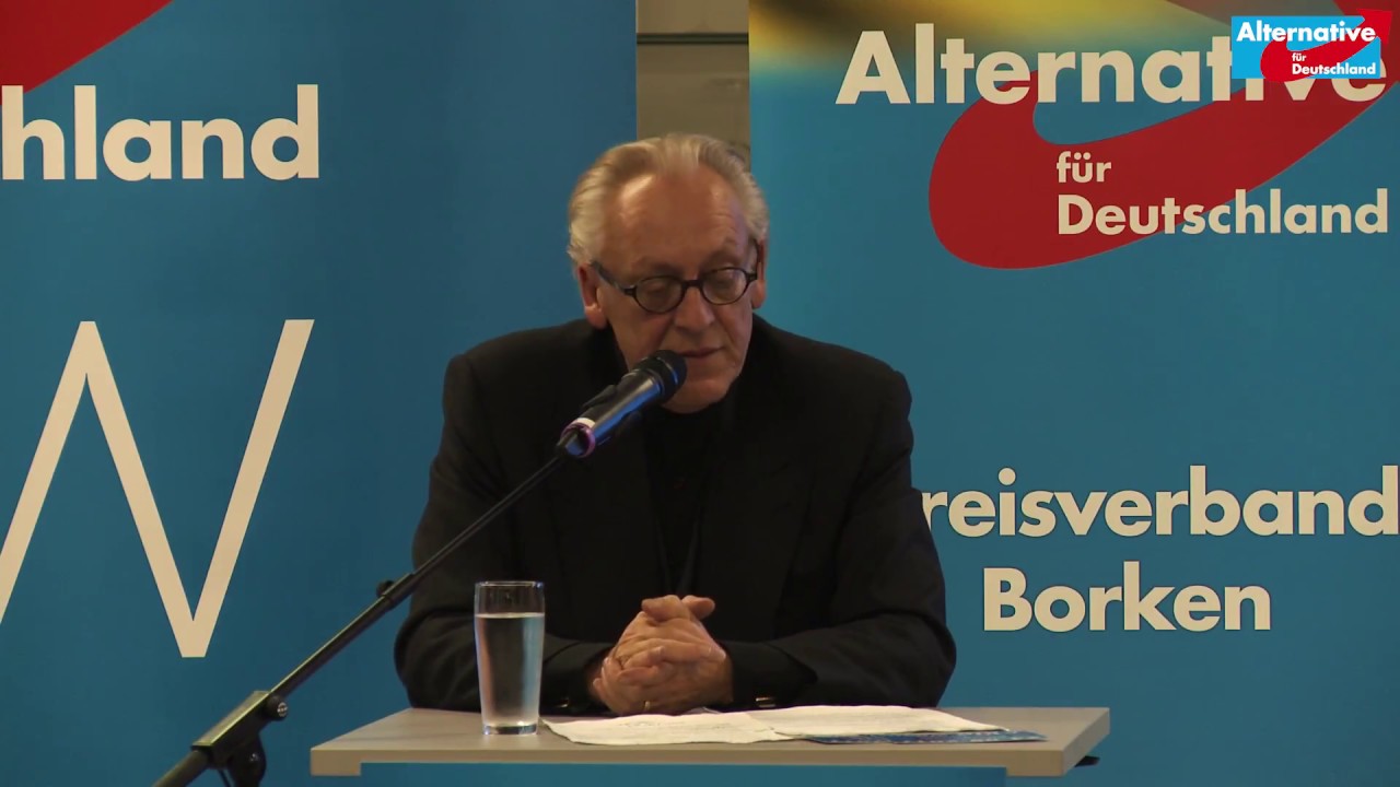 Martin Renner in Ahaus am 20.09.2917 Bundestagswahlkampf AfD - YouTube