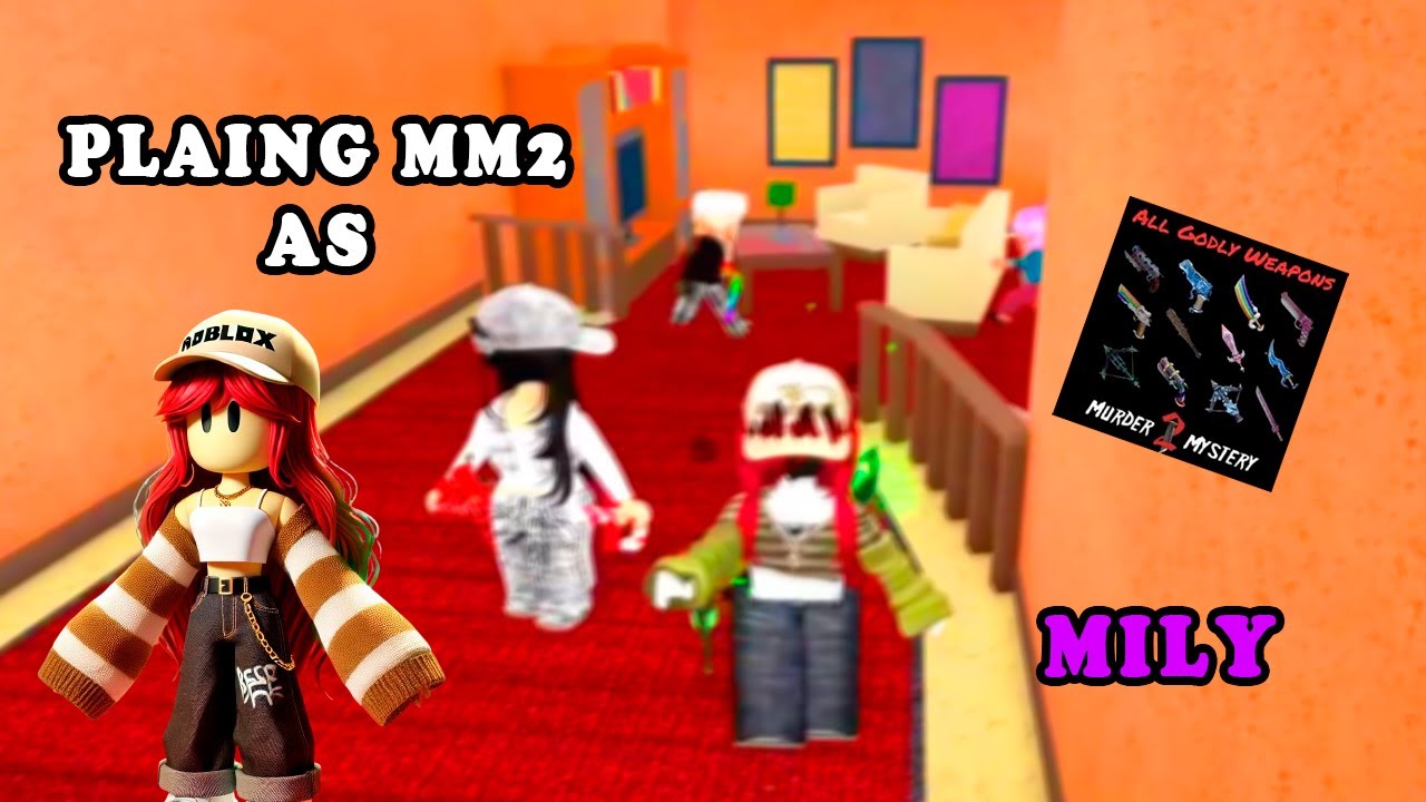 I PLAY MM2 AS MILY MURDER MEM + GAMEPLAY - YouTube