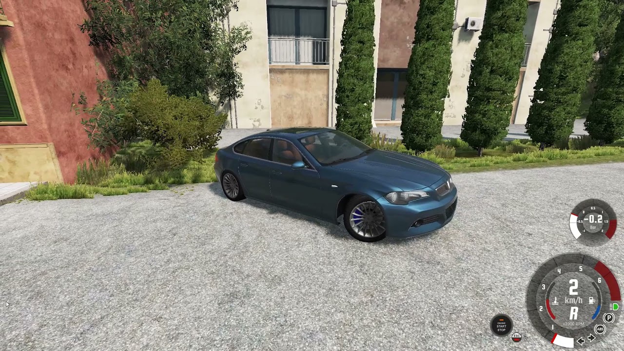 BeamNG driving with mouse for throttle/brake and steering - YouTube