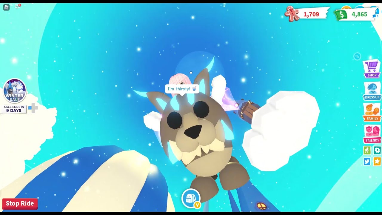 Adopt Me! I made all Winter Pets 2020 Neon Fly Ride!! - YouTube