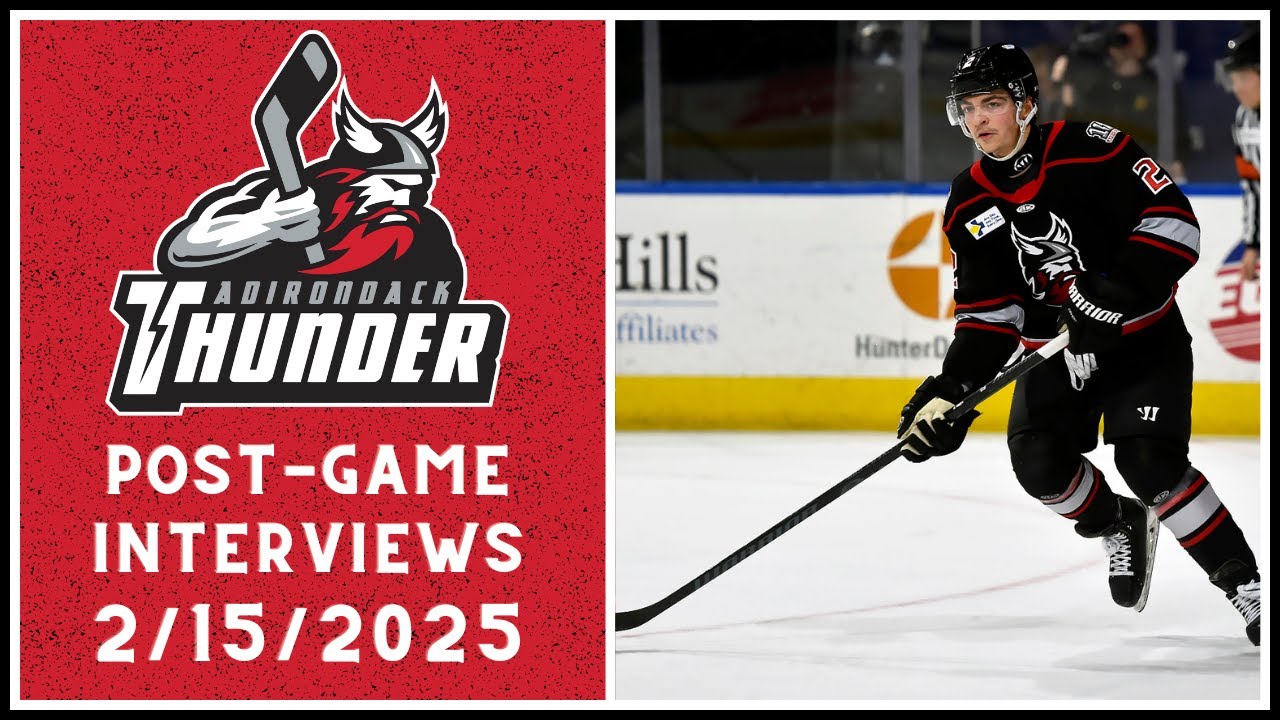 ECHL Post-Game Interviews: Adirondack Thunder vs. Trois Rivieres Lions ...