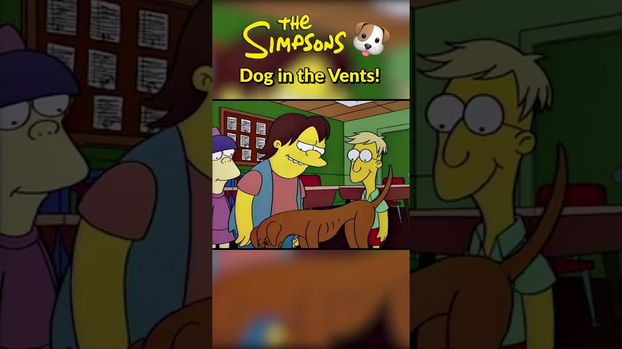 Dog in the vents | The Simpsons #shorts - YouTube