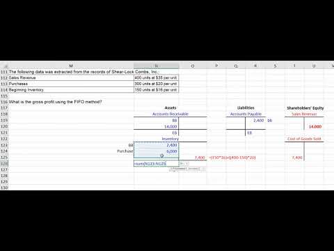 Gross Profit Calculation with FIFO - YouTube