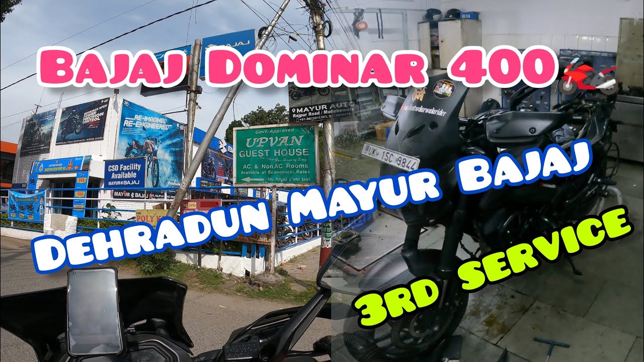 3rd service of Baja Dominar 400 BS6 2023 || Mayur Bajaj Dehradun || Kotdwar to Dehradun - YouTube