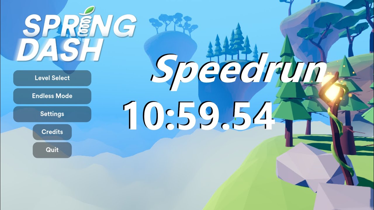 Spring Dash 10m 59s 540ms Day 1 World Record - YouTube