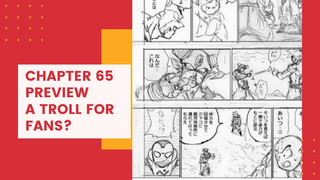 DB Super Manga Chapter 65 preview - just a troll for fans? - YouTube
