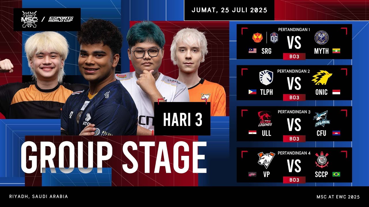 🔴 LIVE | MSC di EWC 25 | HARI 3 - YouTube