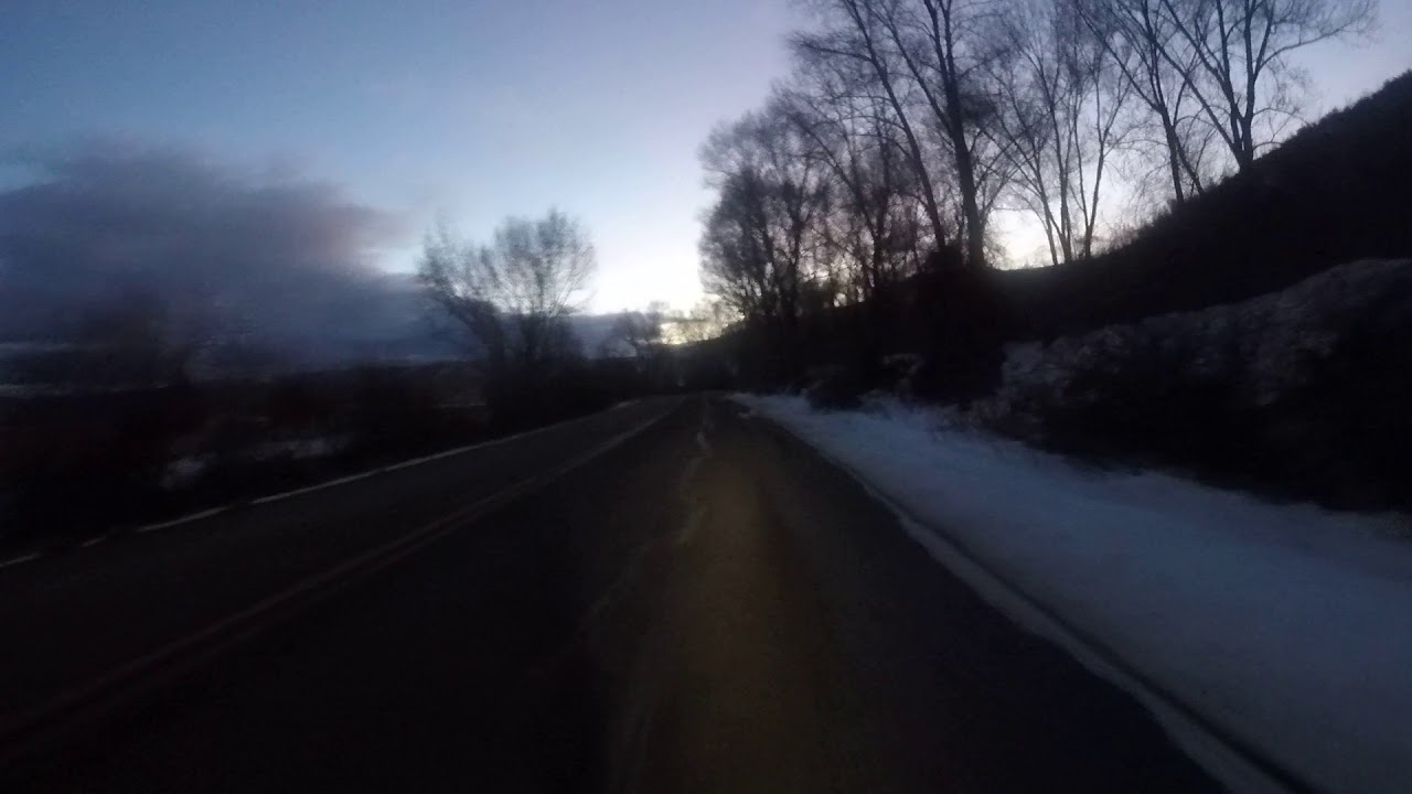 a cold dawn in February - YouTube