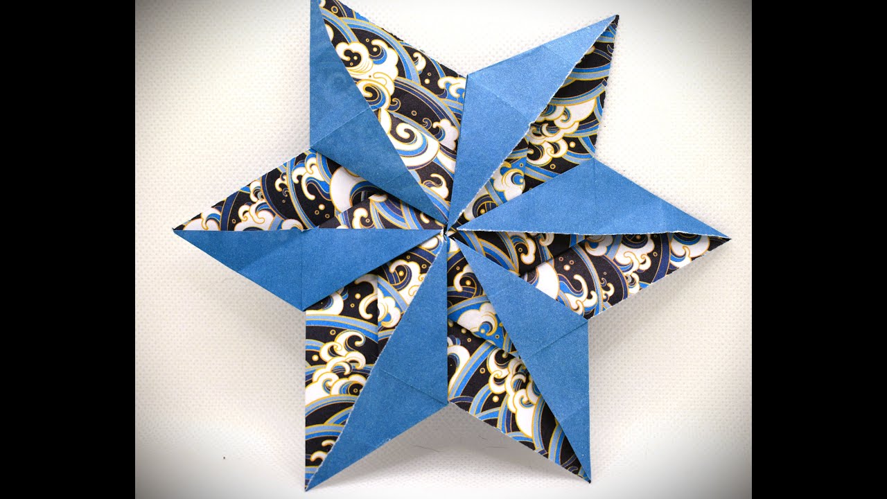 Sectacular Origami Six Point Star Timelapse 33 of 100 - YouTube