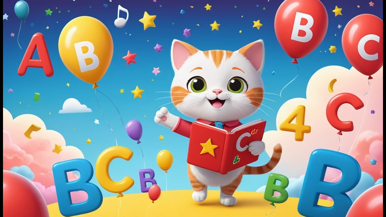 Cute AI Cat Teaches ABC for Kids | Fun Alphabet Nursery Rhymes for ...