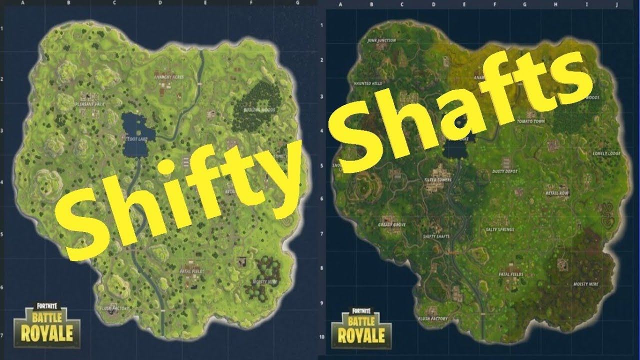 Fortnite Battle Royal Neues Update Map Shifty Shafts - YouTube