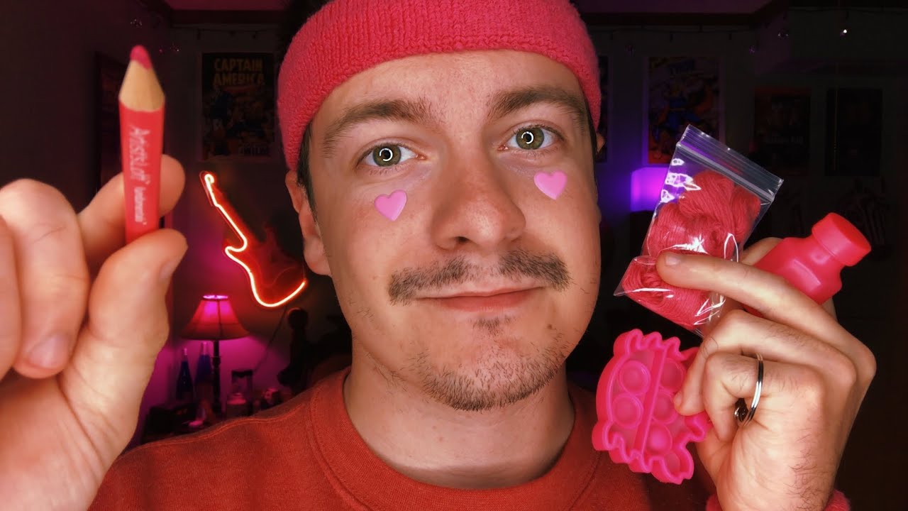[ASMR] Pink ASMR Triggers | Visual ASMR Triggers - YouTube