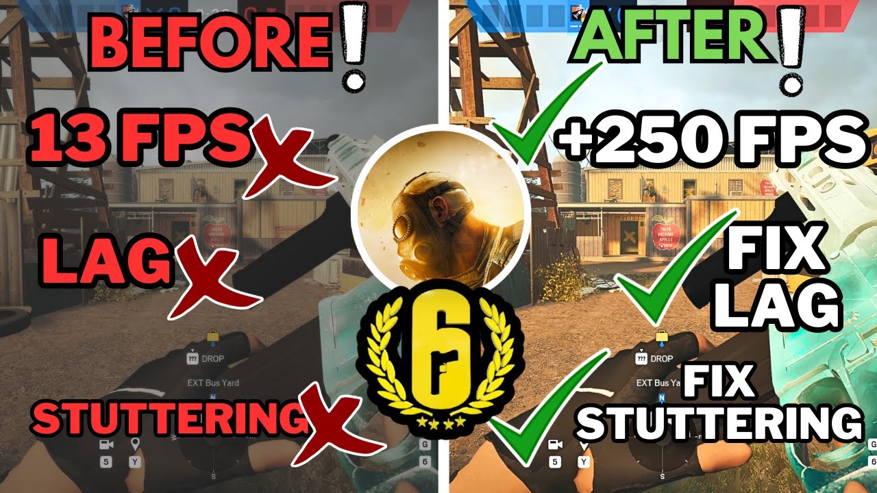 🚀 Boost FPS & Fix Lag, Stuttering, FPS Drops in Rainbow Six Siege (R6S ...