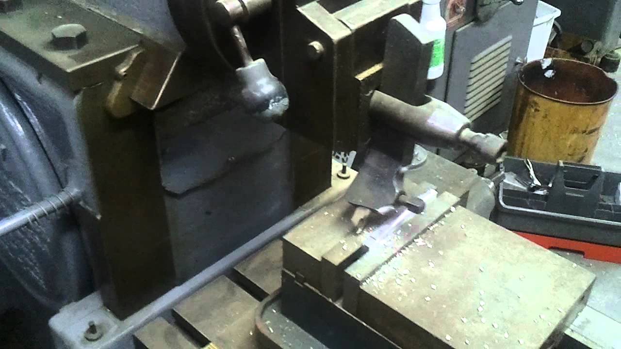 16" crank shaper making robots. - YouTube