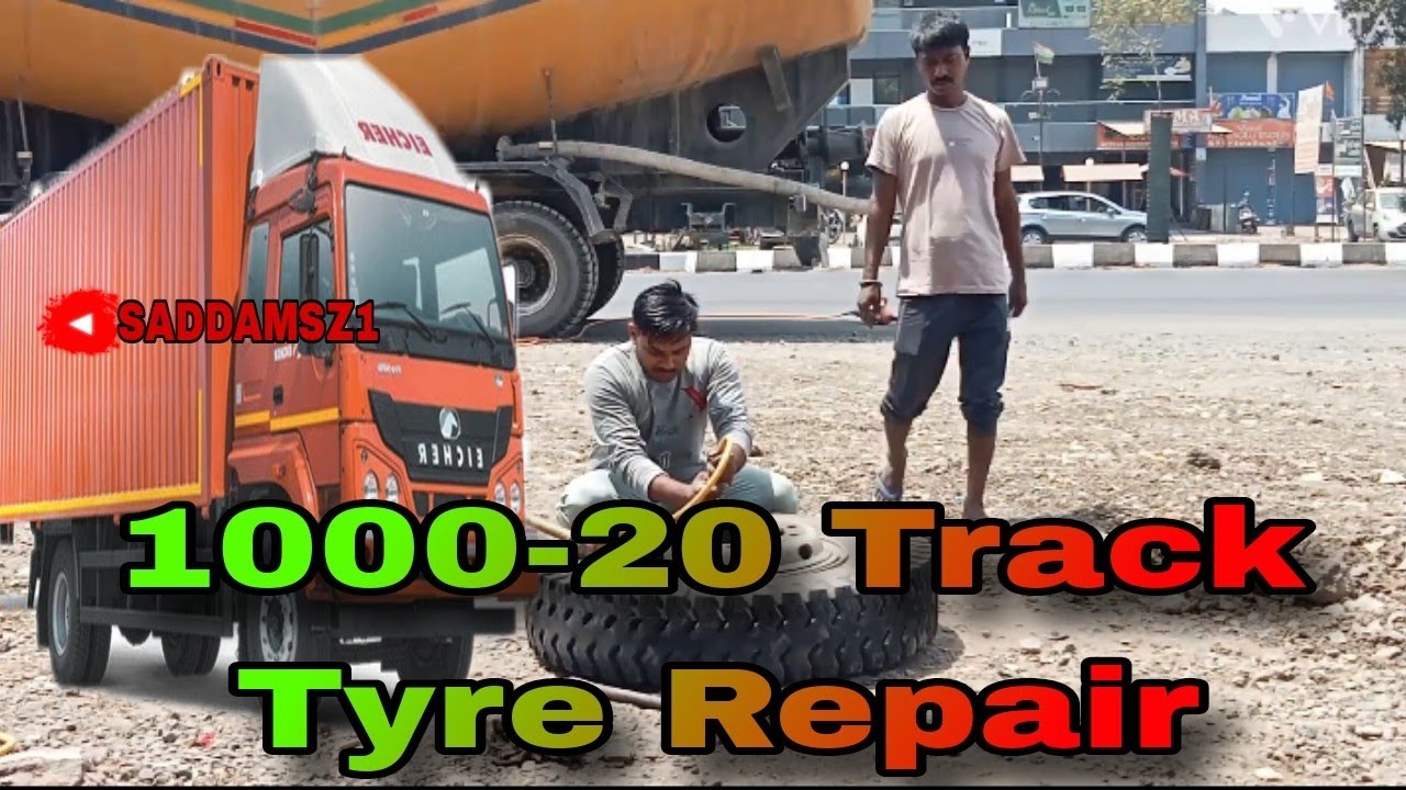 #video 1000-20 Track Tyre || Repair Machine Panchar - YouTube