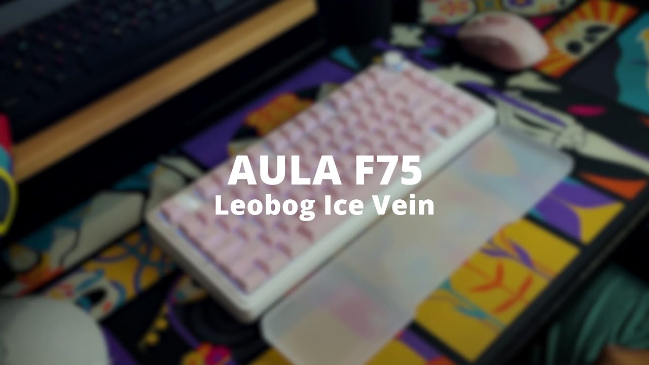 AULA F75 Leobog Ice Vein Typing Sound - YouTube