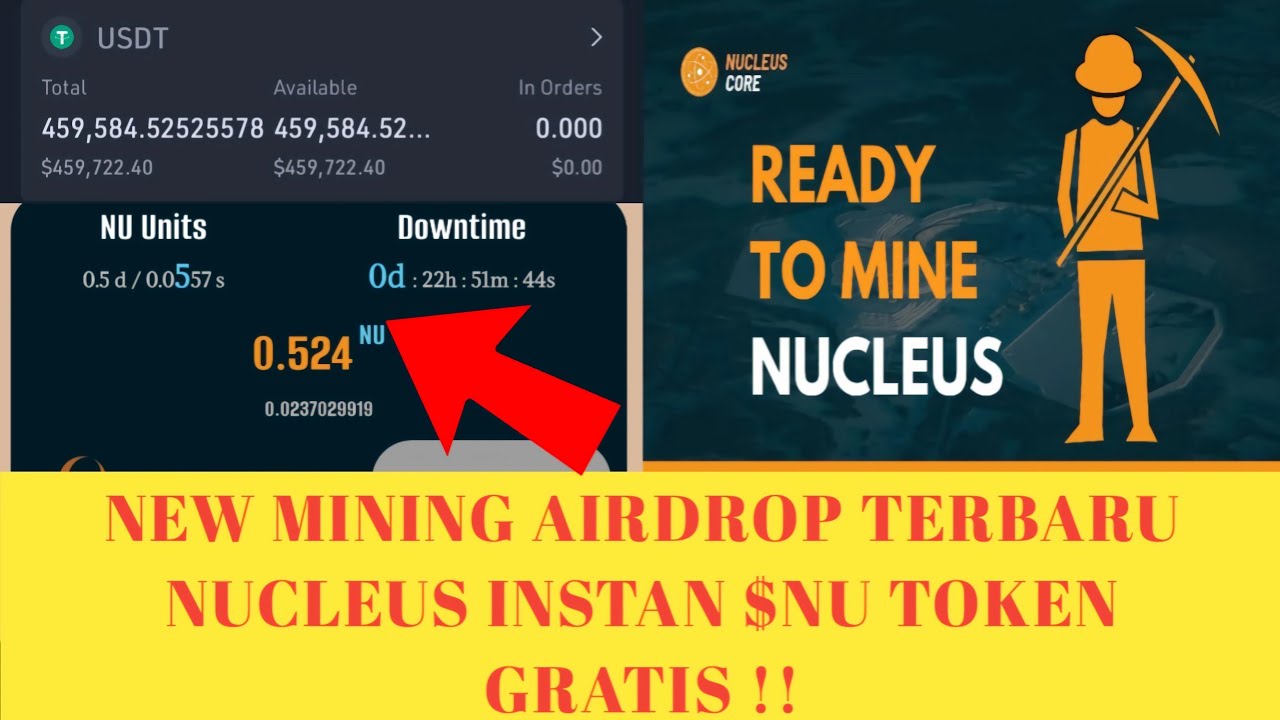 NEW MINING AIRDROP TERBARU NUCLEUS INSTAN $NU TOKEN GRATIS !! - YouTube