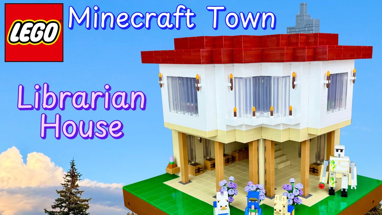 The Librarian House | LEGO Minecraft Town | Episode 3 - YouTube