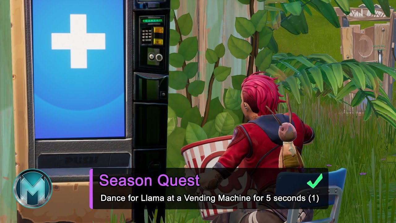 Dance for Llama at a Vending Machine for 5 seconds Fortnite (Season ...