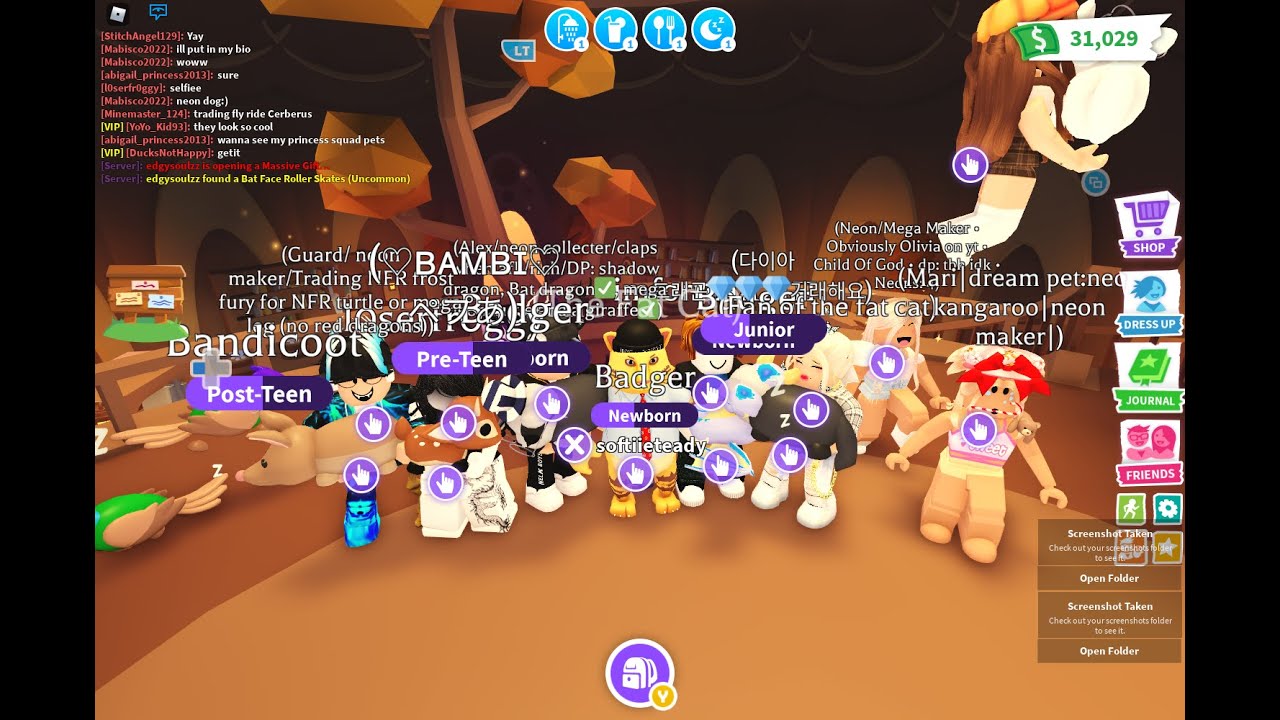 Adopt Me Badger GIVEAWAY! Weekly Update Live Stream! (4 NEW Pets! Fall ...