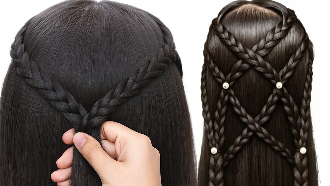 Most Easy - New hairstyle | simple open hairstyle |Stylish hairstyle ...