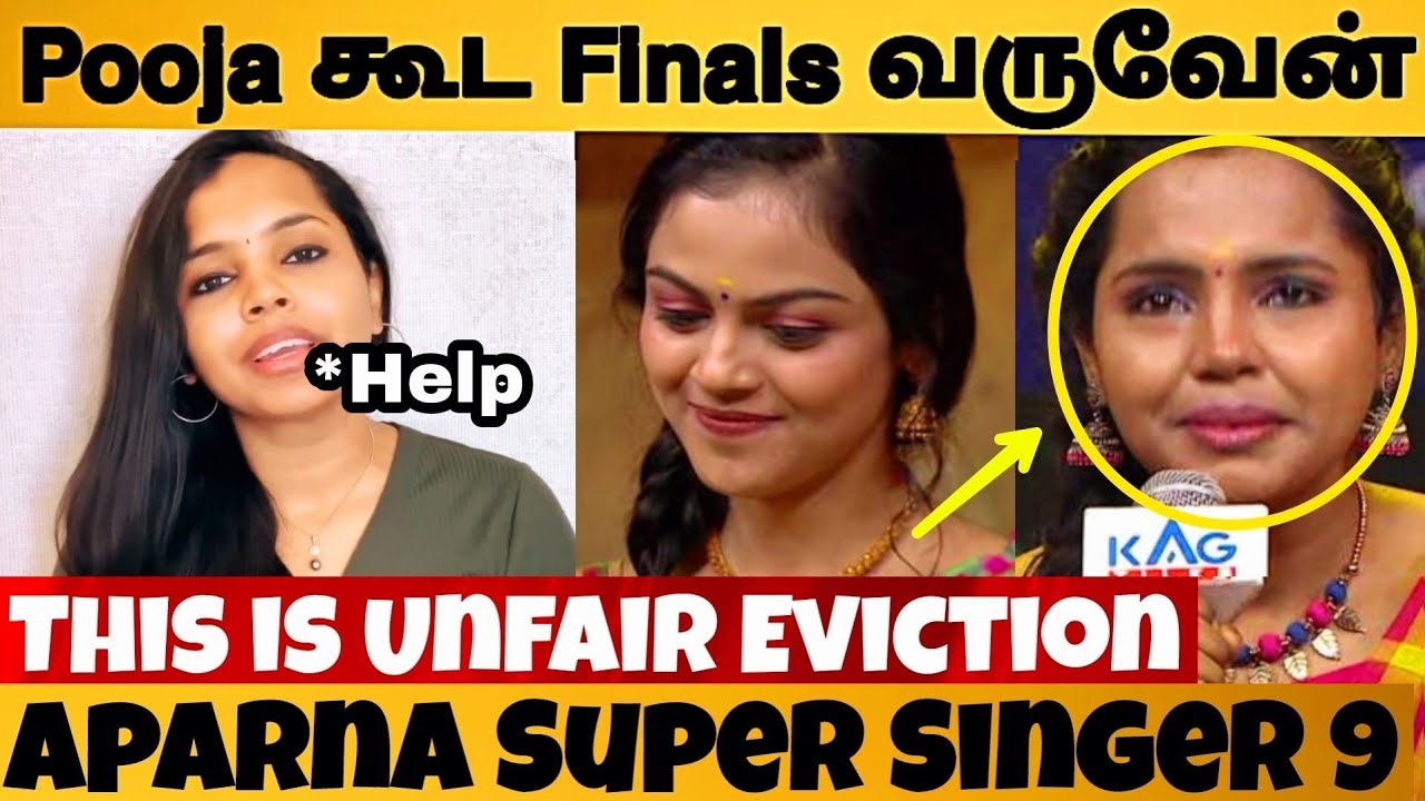 Super Singer Aparna 1st Emotional Speech About Elimination 💔 - YouTube