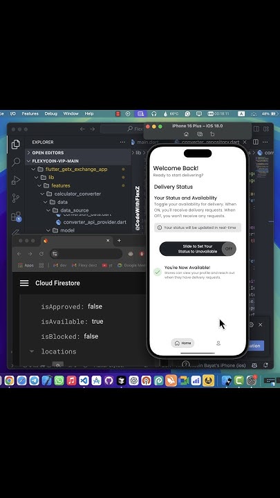 🔥 Flutter Animation And Custom Switcher With Firestore Integration