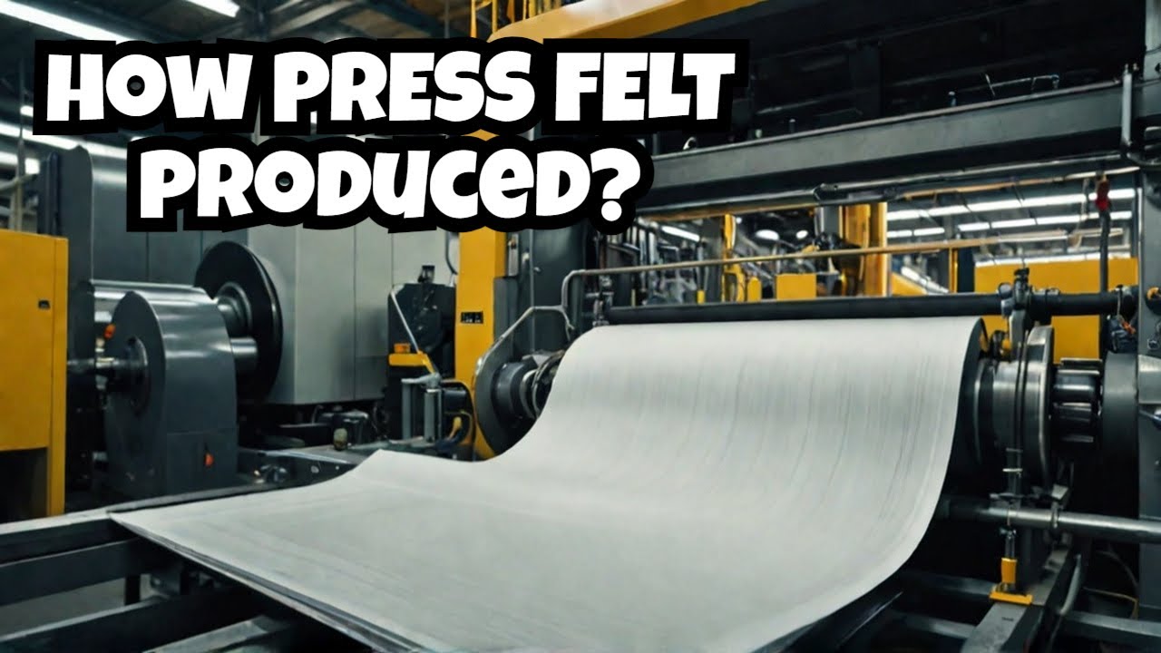 Revealed: Paper making felt production process! - YouTube