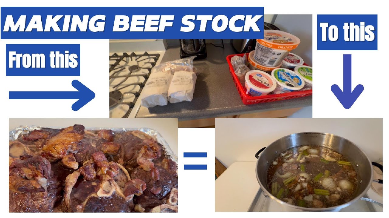MAKING BEEF STOCK (Filling my canning shelves a little bit at a time ...