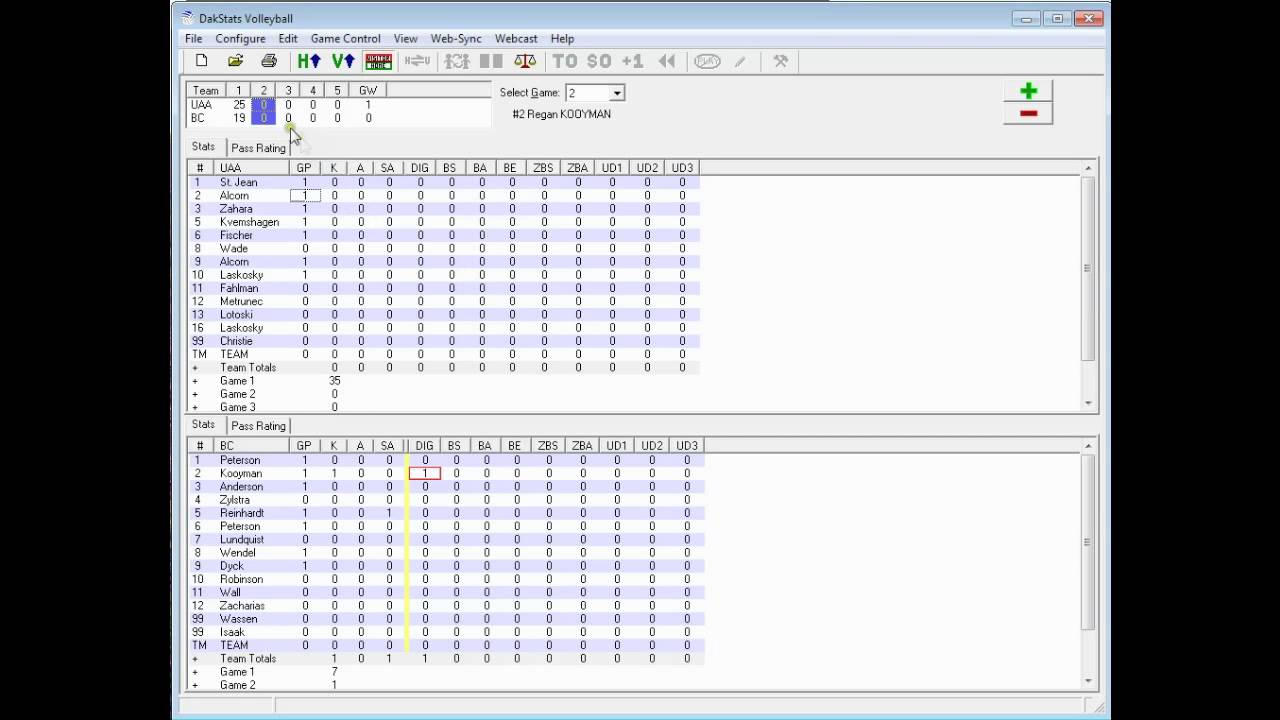 ACAC DakStats Volleyball - YouTube