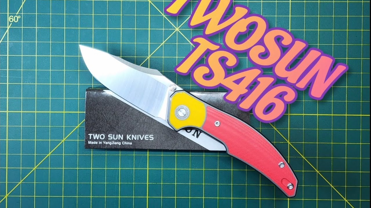 TWOSUN TS416 G10 D2, Colorful and absolutely wonderful. Great blade, great scales, everything ...