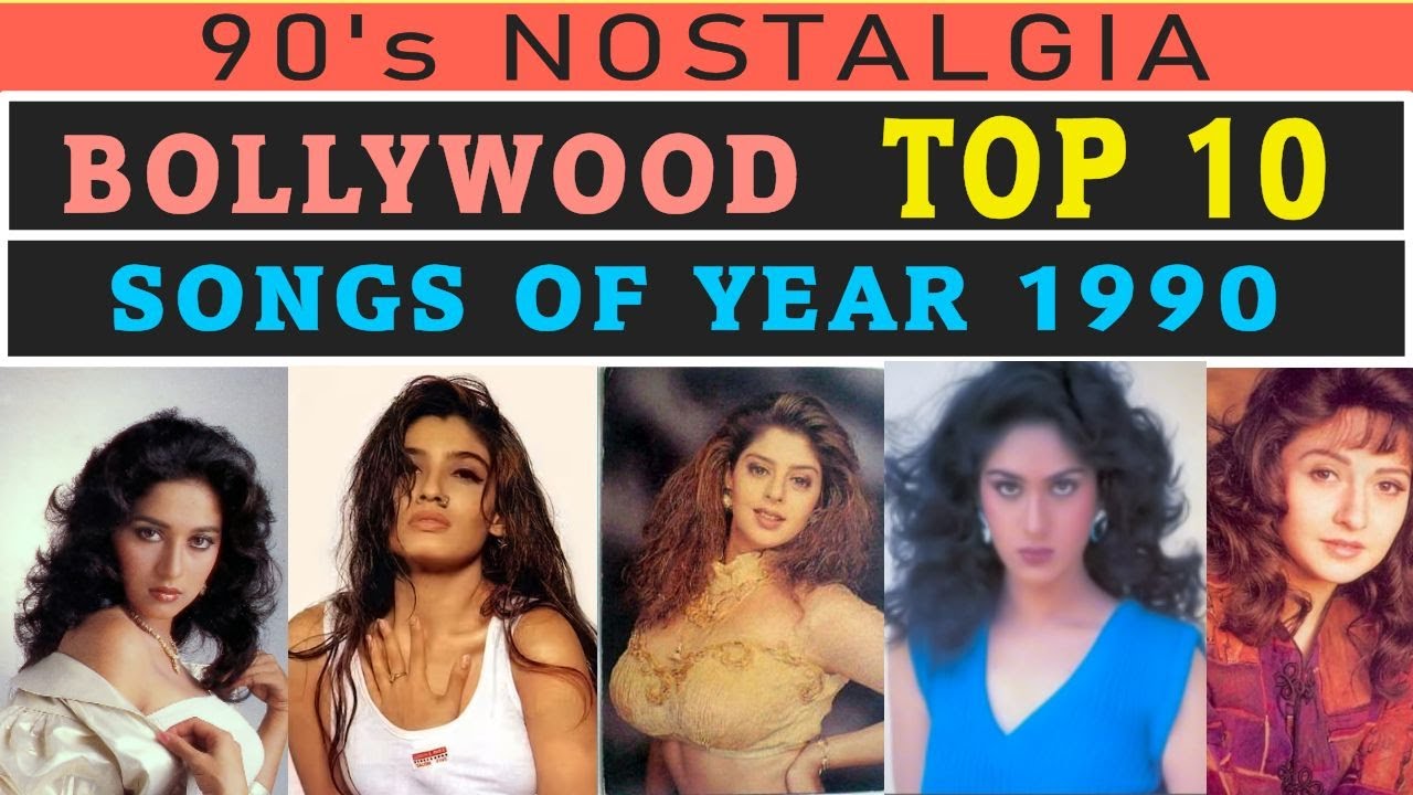 1990 | Countdown Bollywood Top 10 Songs | 90s Nostalgia version - YouTube