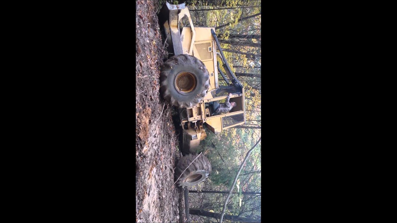 Skills on driving skidder - YouTube