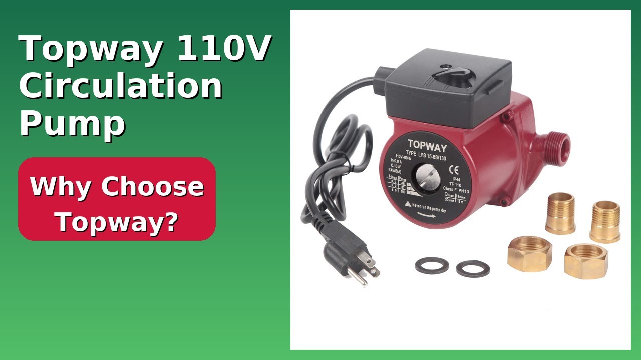 REVIEW (2026): Topway 110V Circulation Pump. Features. - YouTube