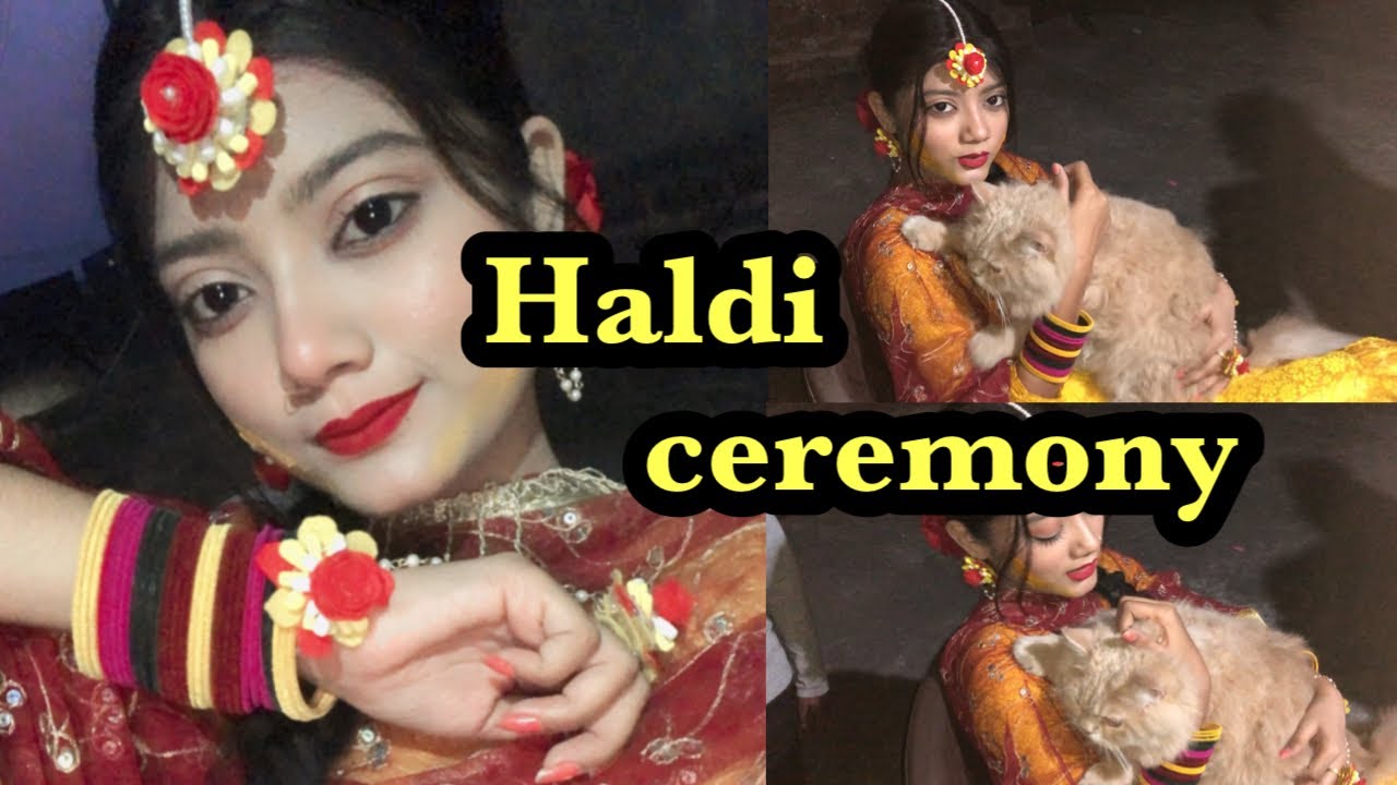 Haldi ka din || Sab ne ki bahut masti || Wedding Vlogs || SAMREEN GALLERY - YouTube