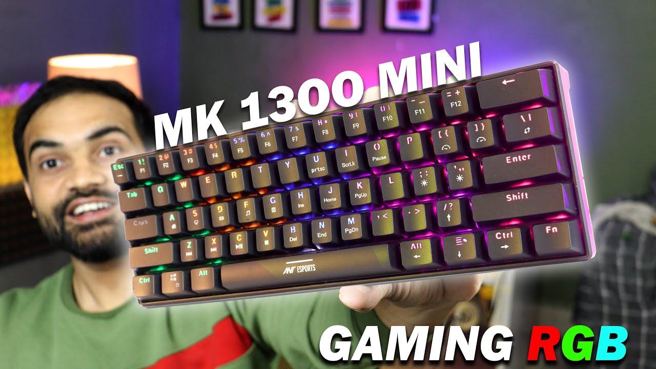 ANT Esports Gaming keyboard MK1300 || Best Mini RGB Gaming Keyboard ...