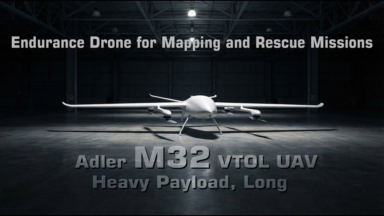 MotioNew | Adler M32 VTOL UAV, Heavy Payload, Long Endurance drone for ...