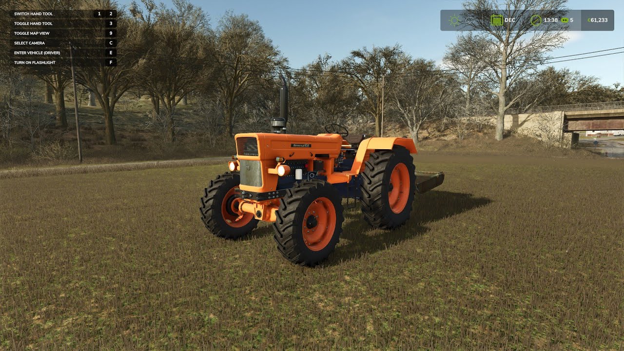 Mowing the Lawn with the UTB Universal 650 Utility Tractor (Farming Sim ...