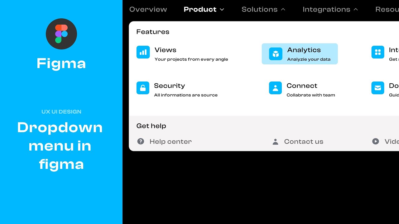 Dropdown Menu design in figma for beginners - YouTube