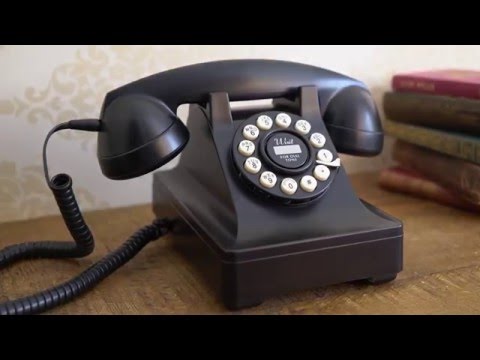 Series 302 Black Push Button Telephone