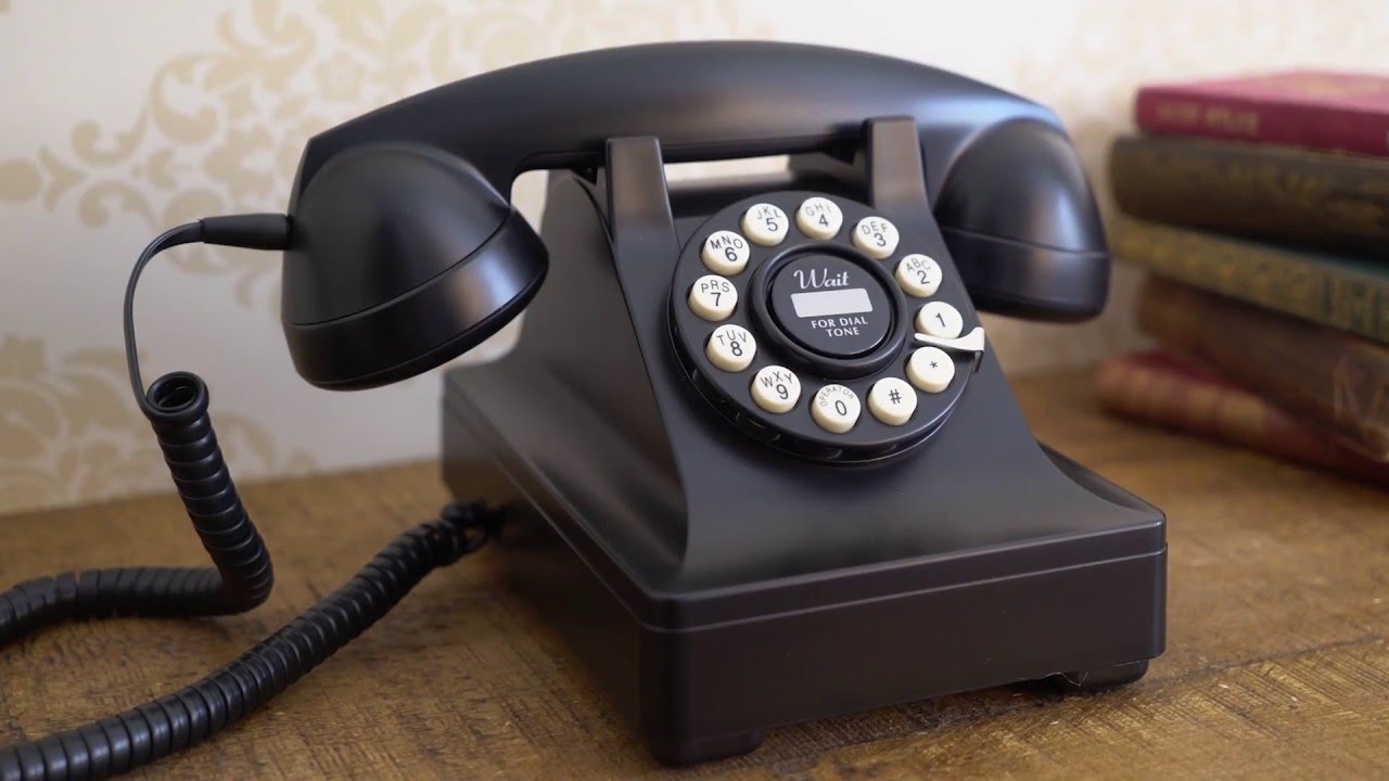 Series 302 Black Push Button Telephone - YouTube
