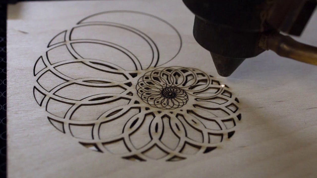 Nautilus Ornament - LaserTrees - Laser Cutting Video - YouTube