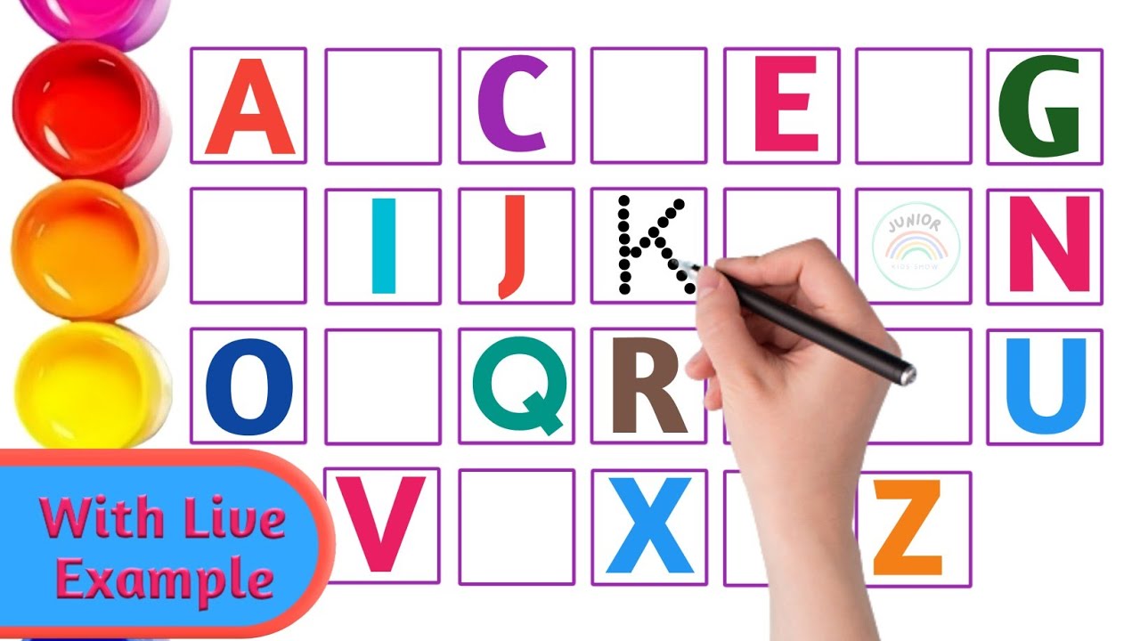 alphabets learning - abc song - english alphabets - varnmala learning ...