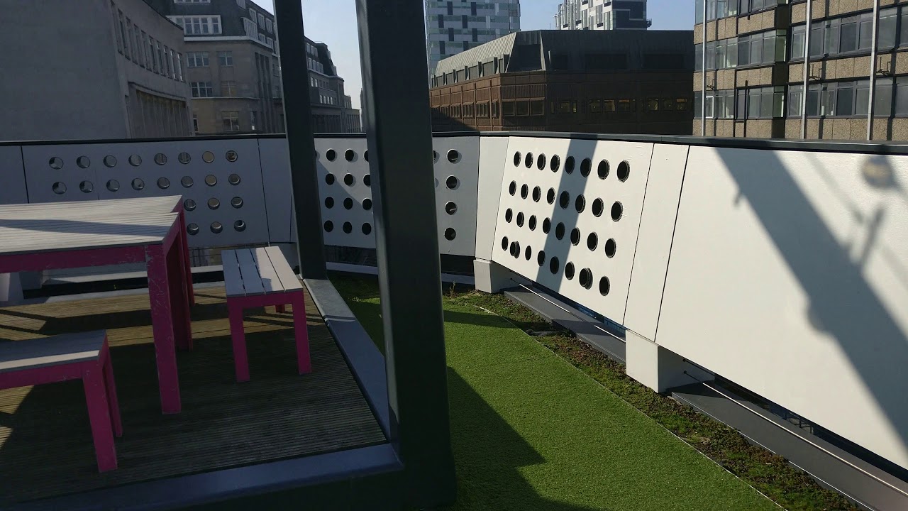 Roof garden at tempest building Liverpool - YouTube