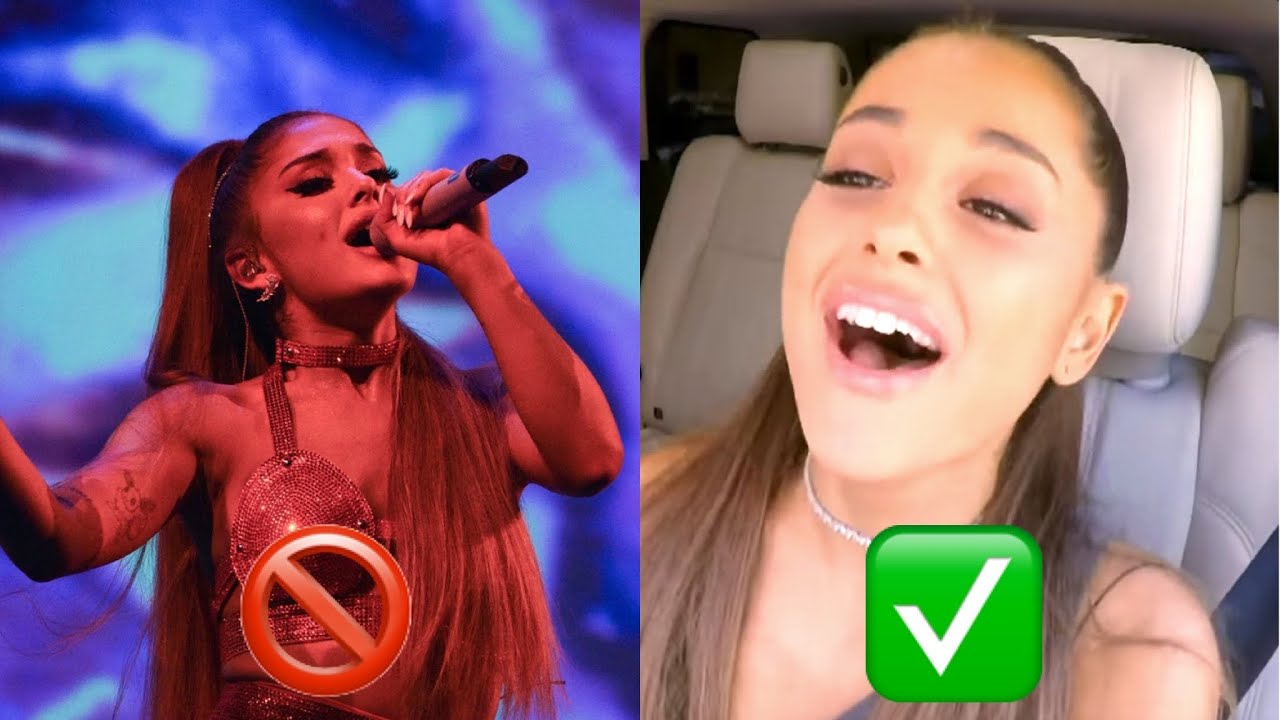 Ariana Grande slaying high notes without a microphone!🎤🚫 ️ - YouTube
