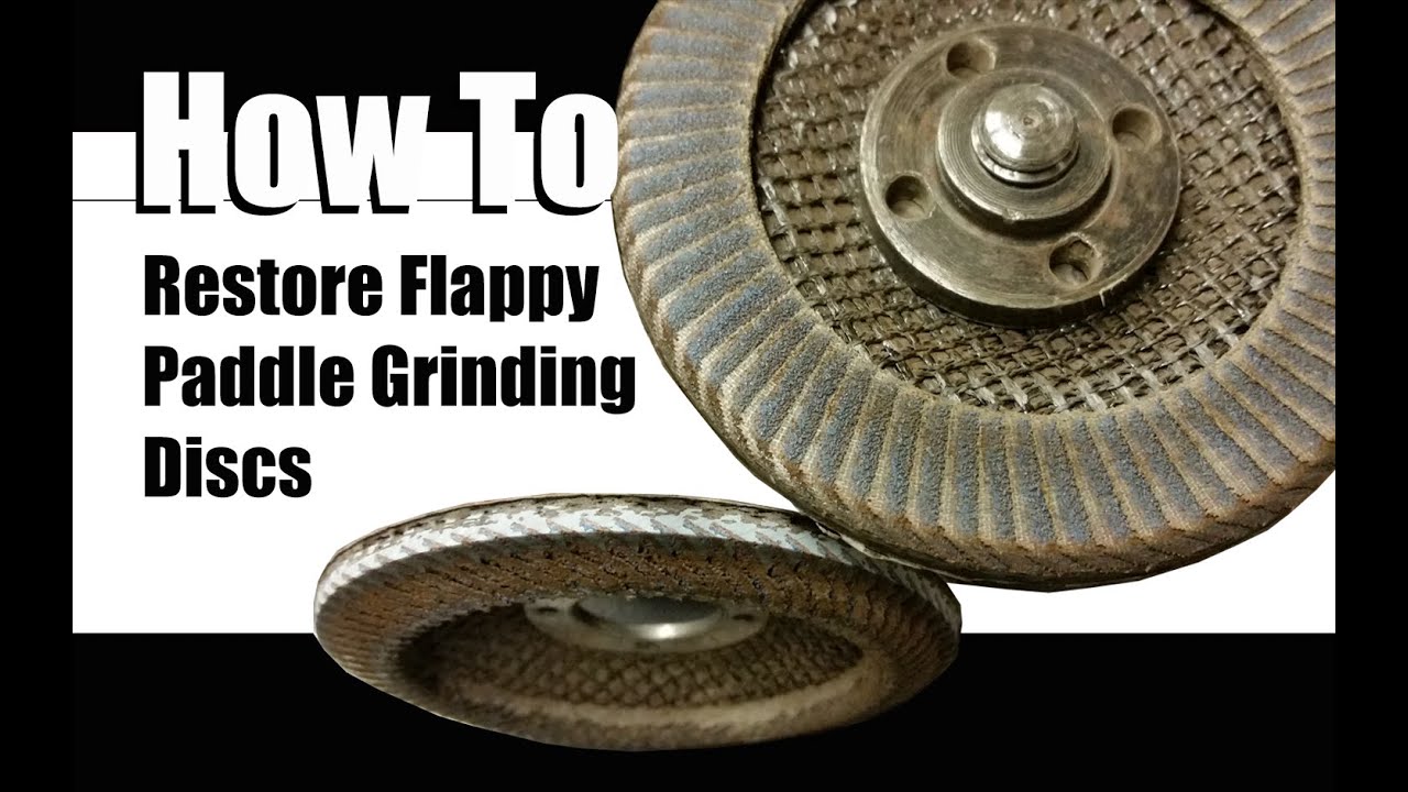 Restore Worn Flappy Paddle Angle Grinder Discs - YouTube