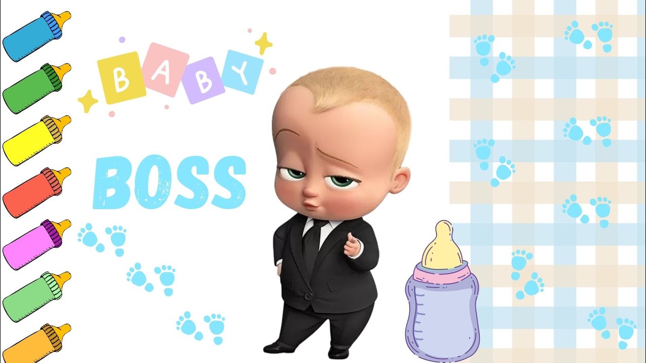 We draw a BABY BOSS🍼👶🏼. How to draw BABY BOSS. Painting & coloring. # ...