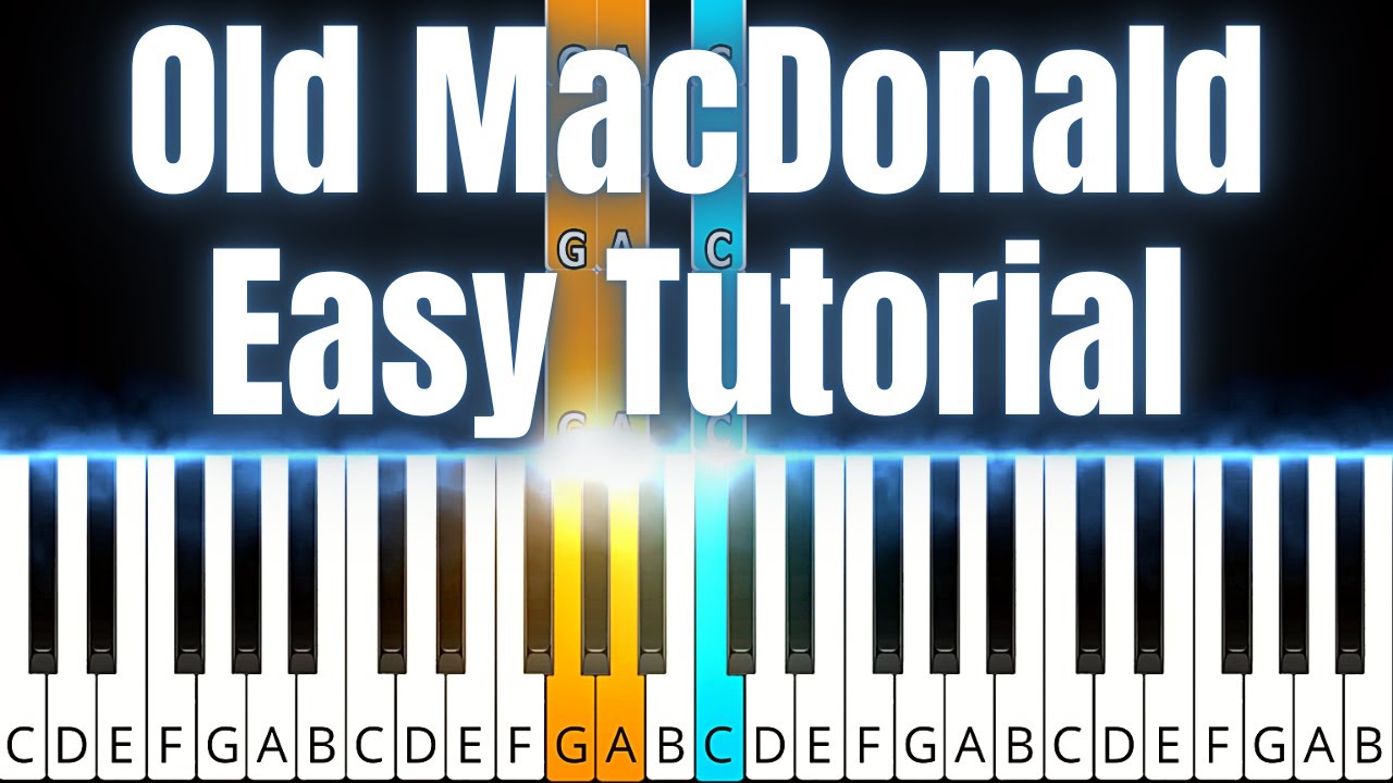 Old MacDonald Had A Farm - EASY Piano Tutorial (SHEET MUSIC) - YouTube
